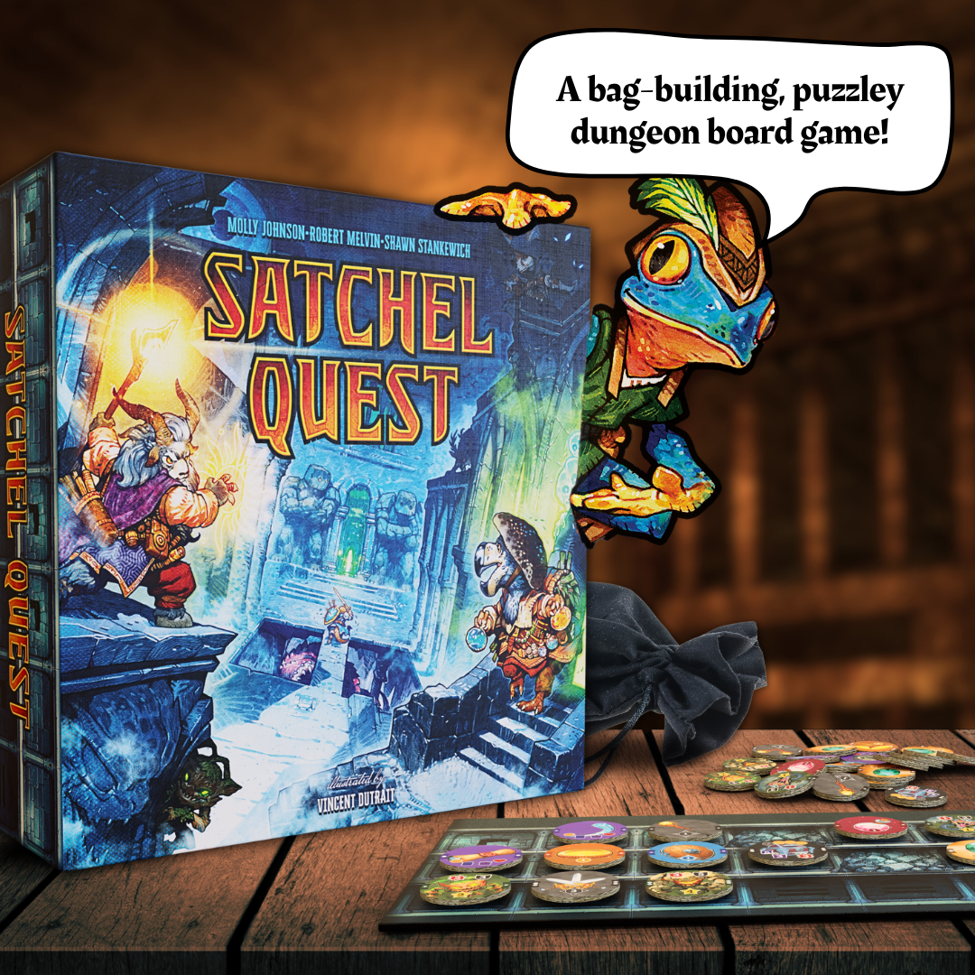 Satchel Quest Board Game Has Entered the Dungeon (a.k.a. Kickstarter) – Weird City Games